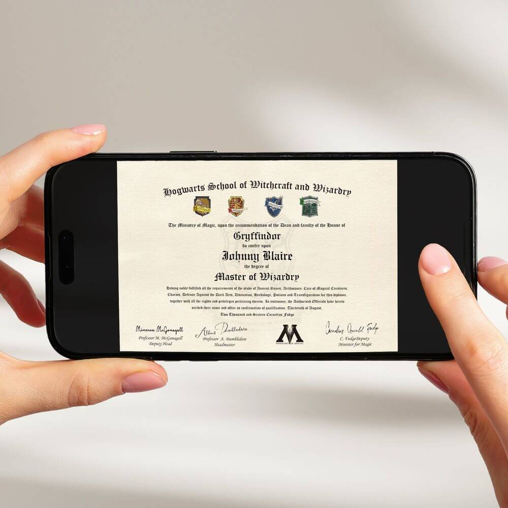 Hogwarts Diploma - Editable Digital Template | Kora Garro