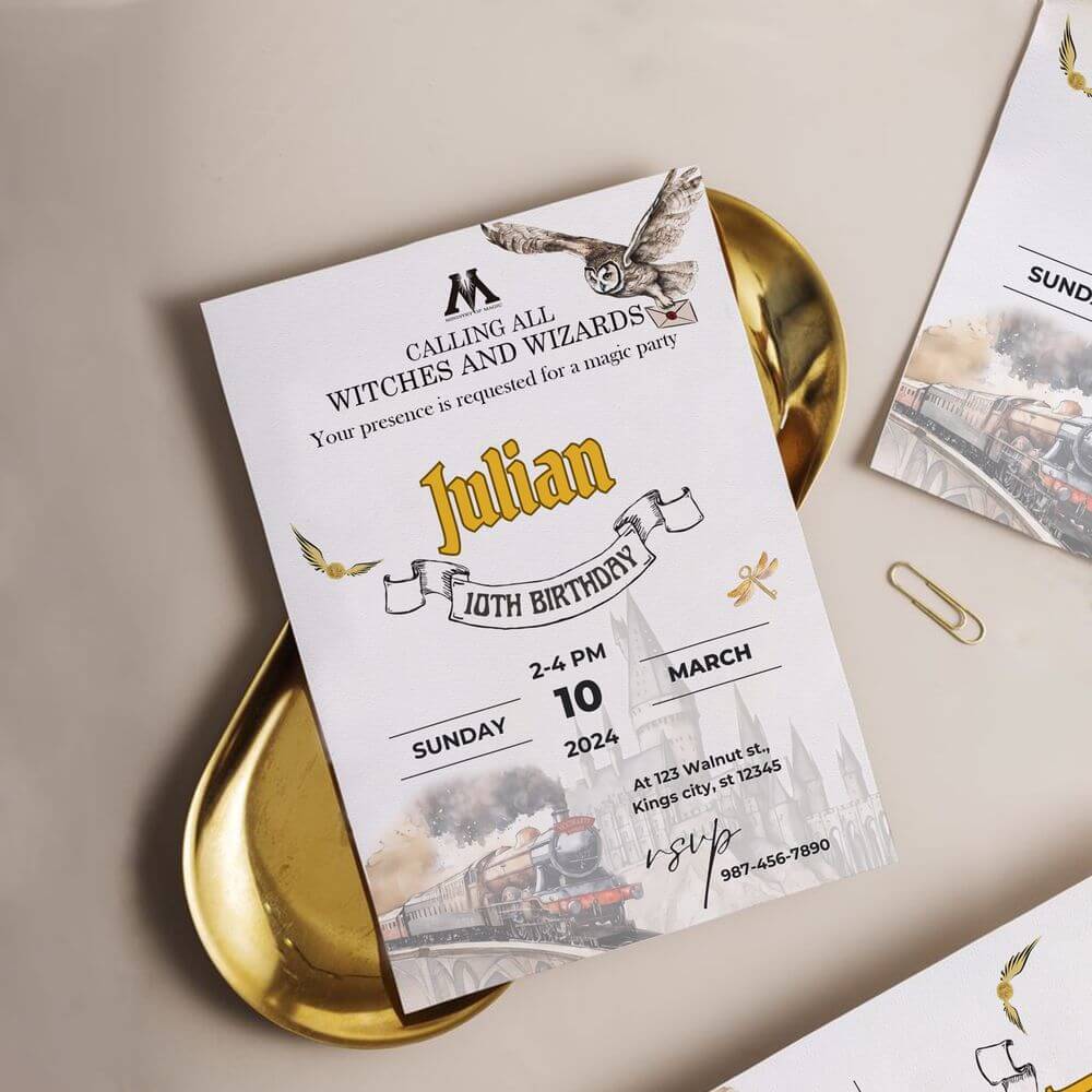 Custom Harry Potter Invitations 7 Magical Harry Potter Wedding